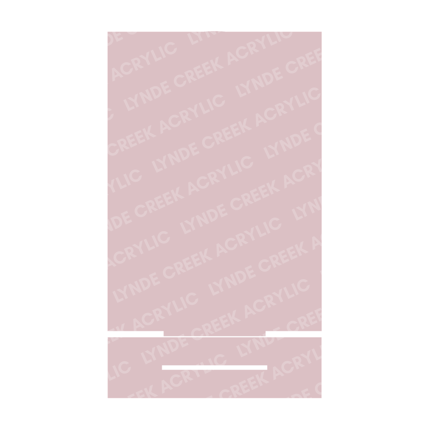 Rectangle Table Number Blanks with Stand | Lynde Creek Acrylic ...